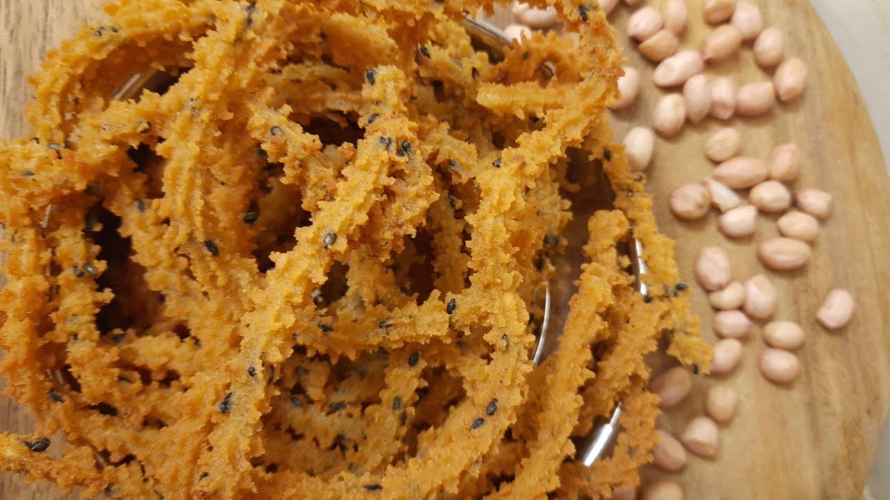Peanut murukku | Groundnut Snacks In few minutes make crispy and ...