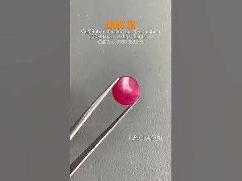 #Viên_Ruby cabochon Lục Yên tự nhiên 10,9ct IRRB 237109 |giá: 33tr #iruby #daquy #ruby - YouTube