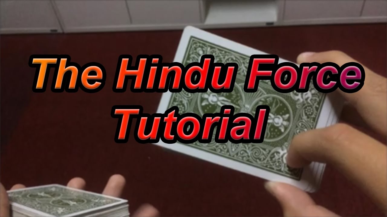 How to Force Cards: The Hindu Force Tutorial - YouTube
