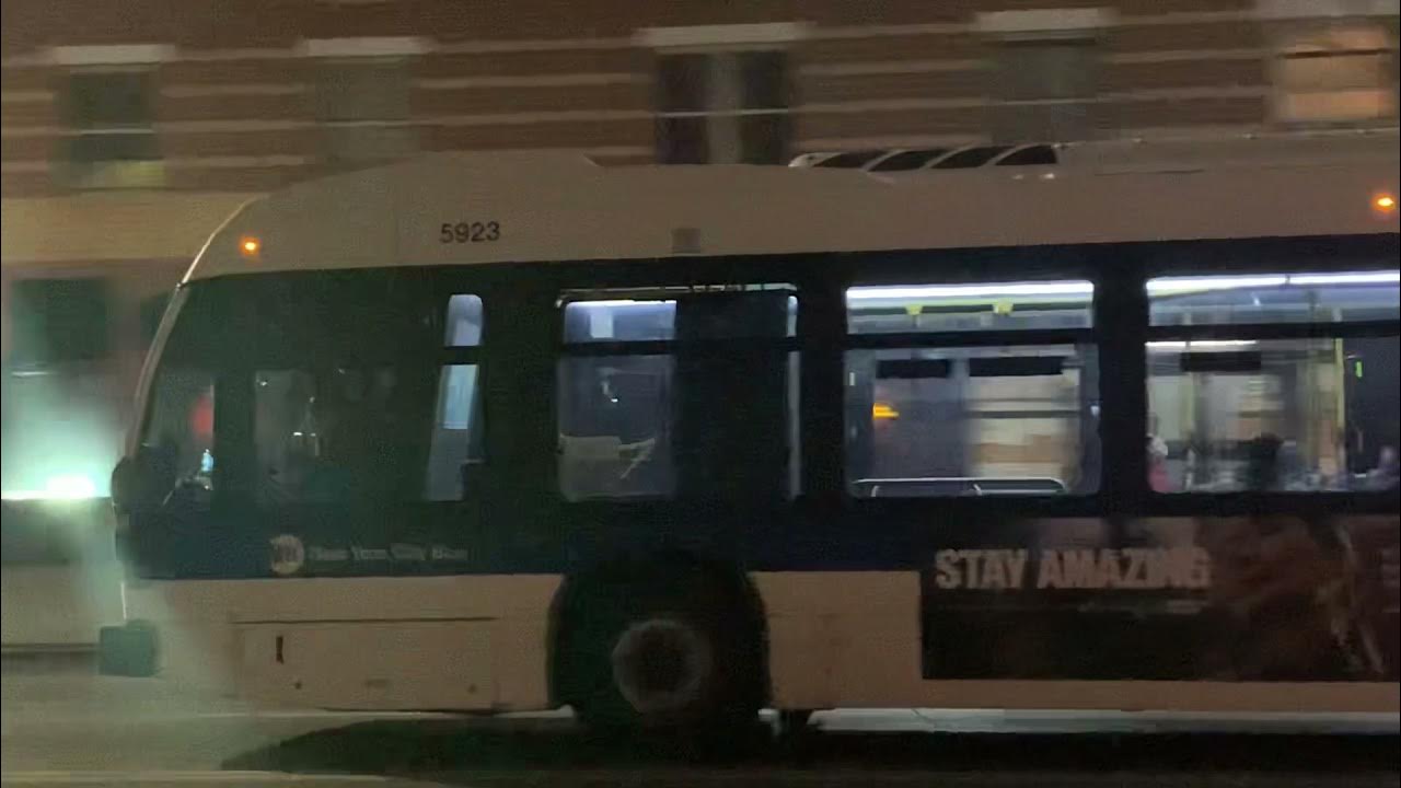 MTA New York City Bus 2012 Novabus LFSA Artic 5923 on the M102 on 116 St - YouTube