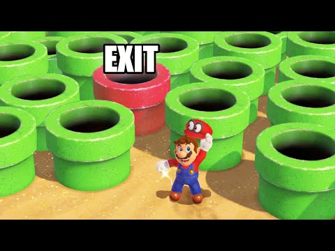 100 Mysteriöse Röhren, Aber Nur Eine Lässt MARIO Entkommen (Super Mario Odyssey Challenge)