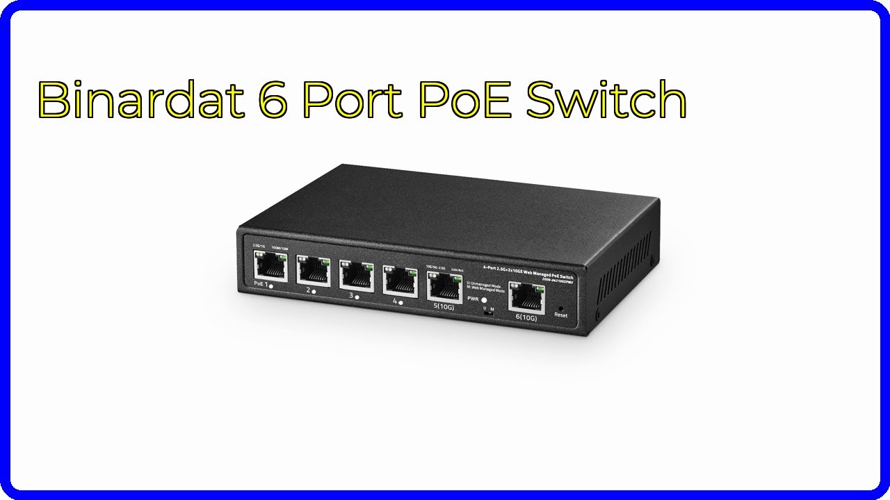 REVIEW (2025): Binardat 6 Port PoE Switch. First Look. - YouTube