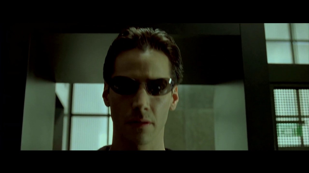The Matrix Lobby Scene - No Music - YouTube