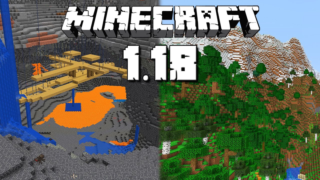 1.18 MINECRAFT С НОВИТЕ ПЕЩЕРИ И ПЛАНИНИ - Minecraft 1.18 Experimental ...