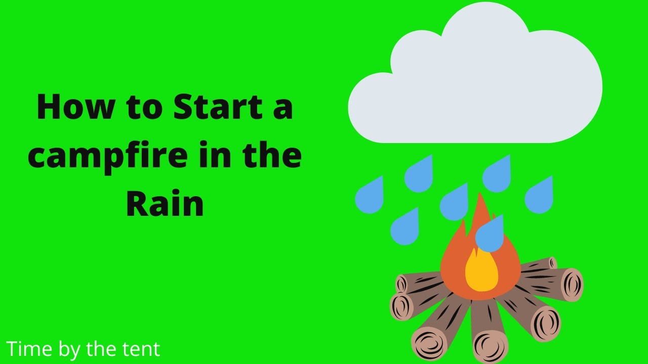 How to Start a campfire in the Rain - YouTube