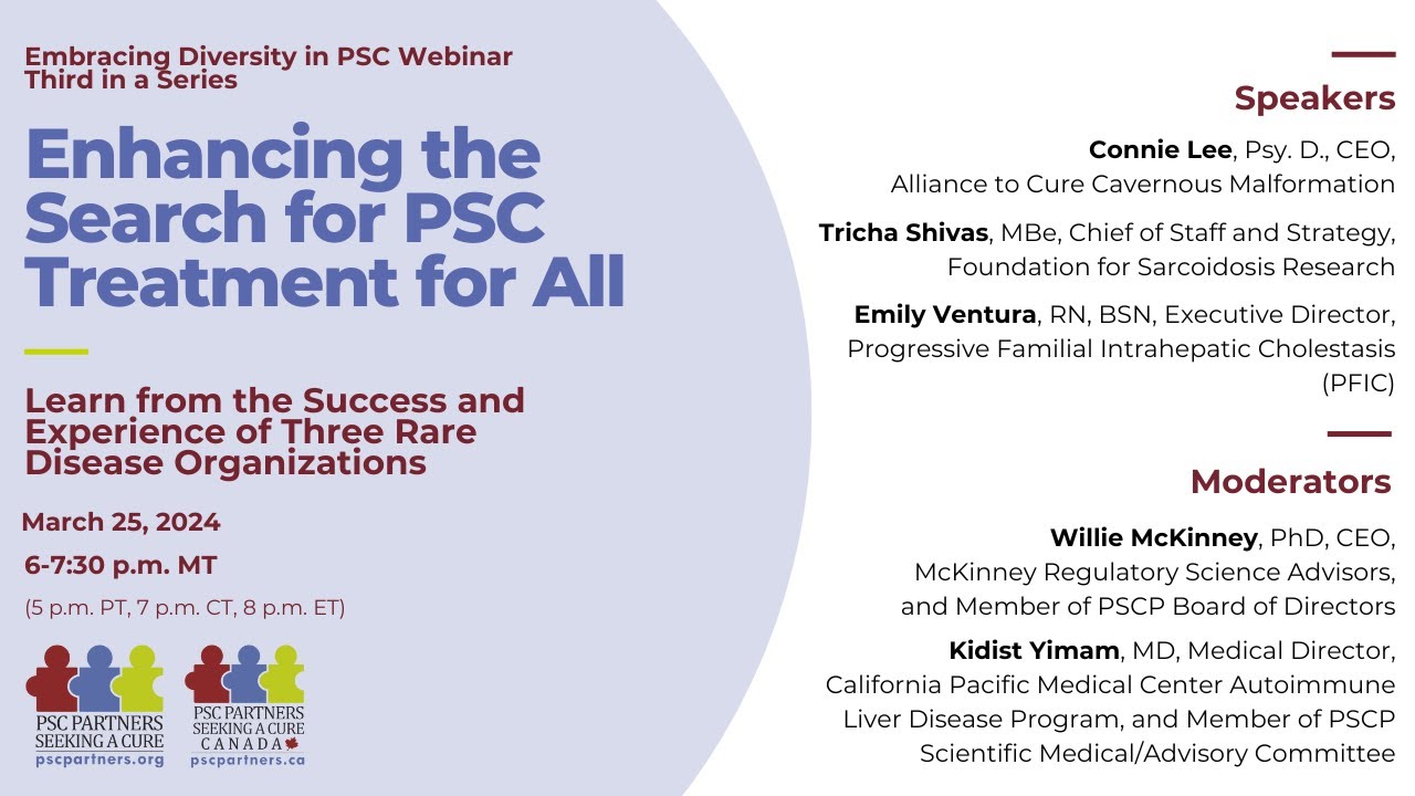 Enhancing the Search for PSC Treatment for All, PSC Partners Webinar - YouTube