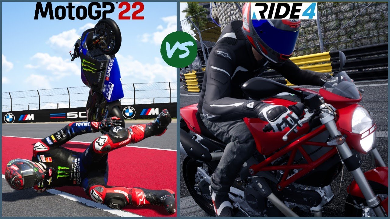 Battle of the Bikes : MotoGP22 vs RIDE 4 - YouTube