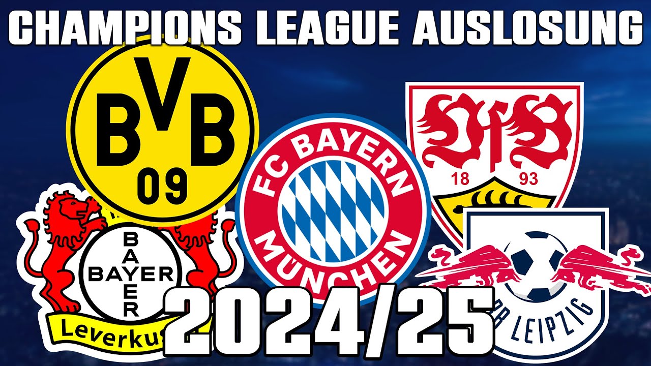 Heftige Lose für BVB, Bayern & Co.? | Champions League Auslosung 2024/ ...