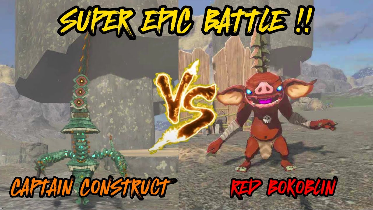 BOKOBLIN VS CAPTAIN CONSTRUCT ! SUPER EPIC BATTLE !! (The Legend of ...