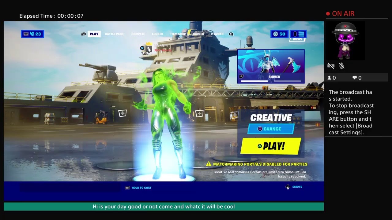 Rickism's Live PS4 Broadcastht guy and woman and if you whant to goup ...