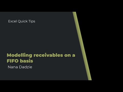 Excel Quicktips: Modelling receivables on a first in, first out basis ...