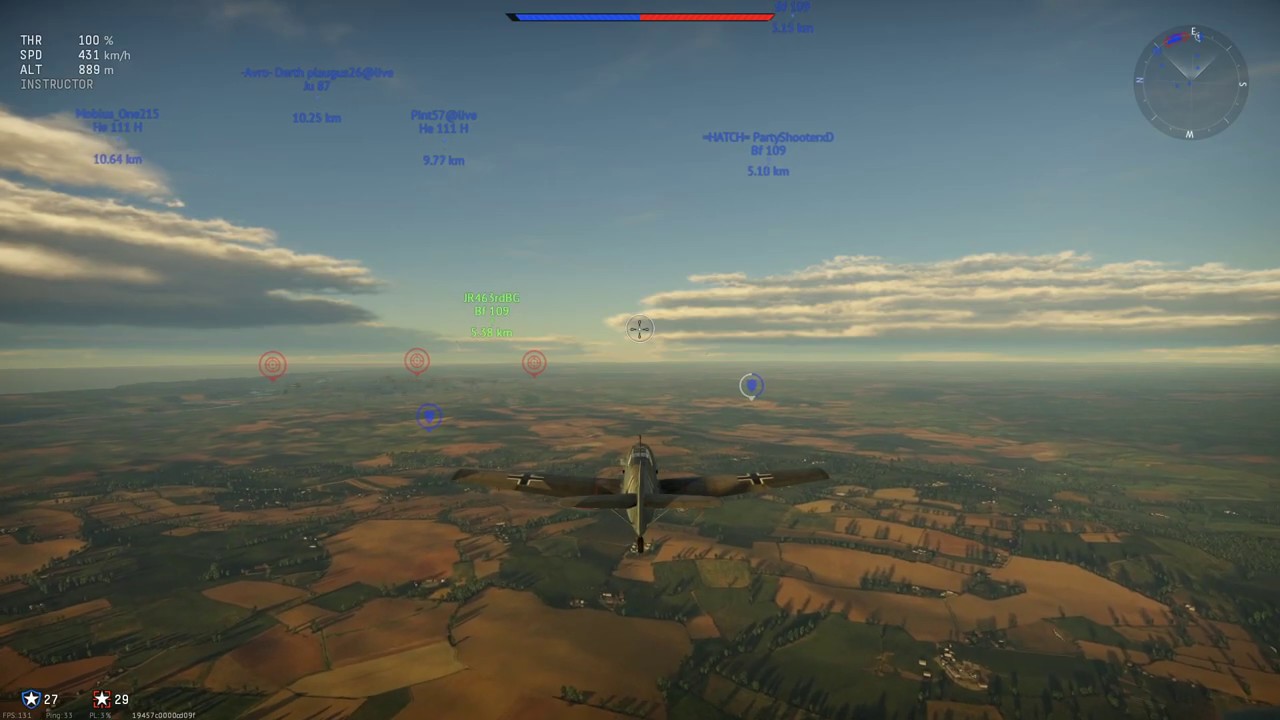 Bf 109 E-1 (Warthunder Realistic Air Battles) Staying safe and ...