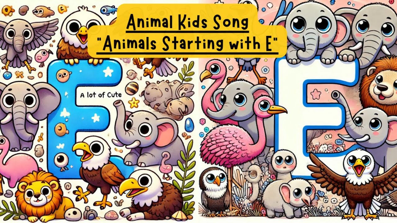 Animal Kids Song - "Animals Starting with E" - YouTube