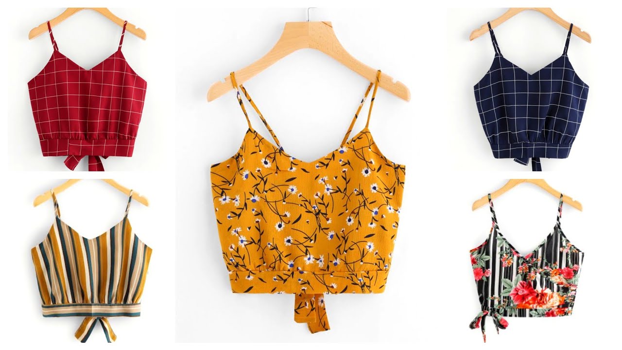 Beautiful crop tops for womens/new bowknot crop tops for ladies/new ...