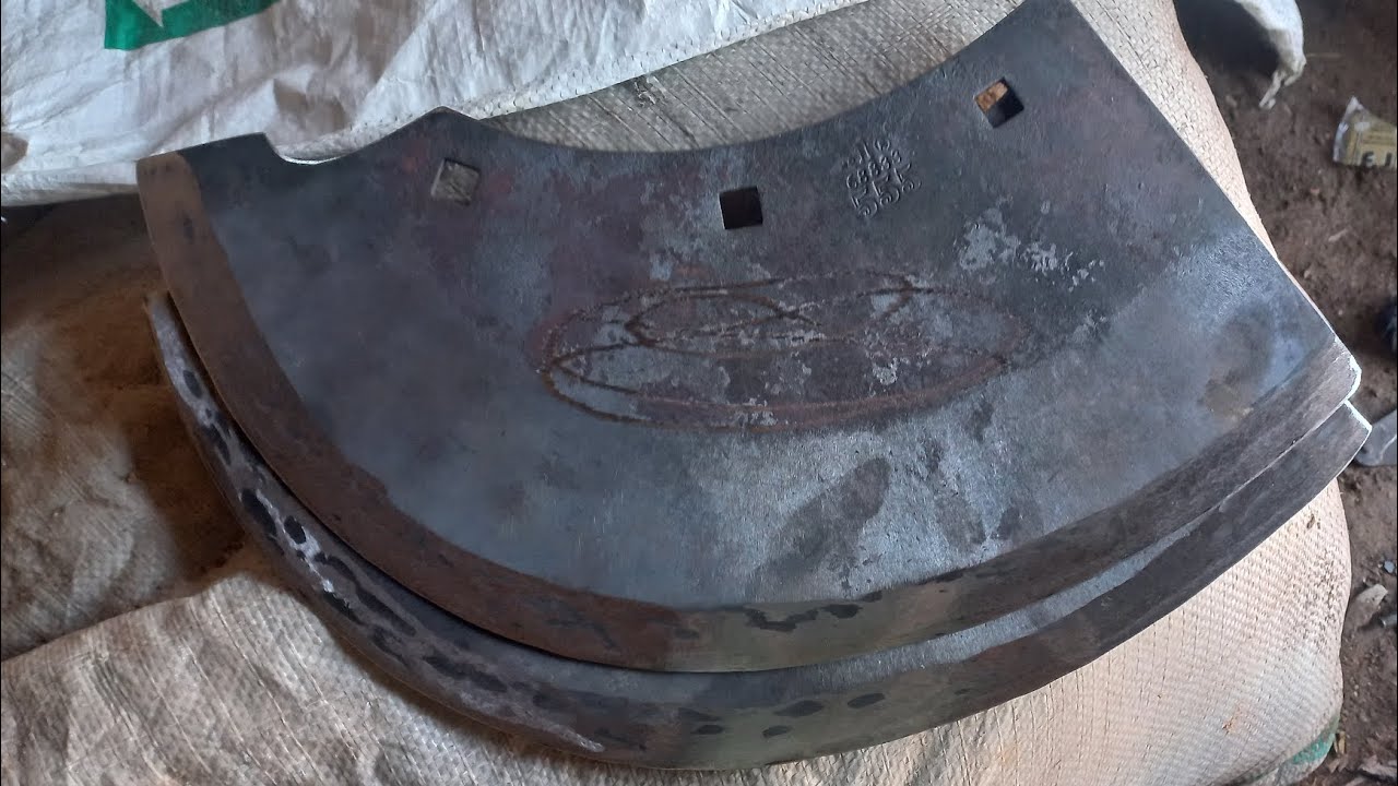 Grass Cheff Cutter Machine Blades Making By Rusted Metal || chara katny ...