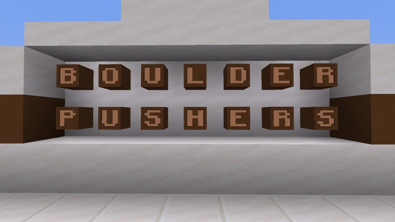 A Rocky Situation | Boulder Pushers | Minecraft Map - YouTube