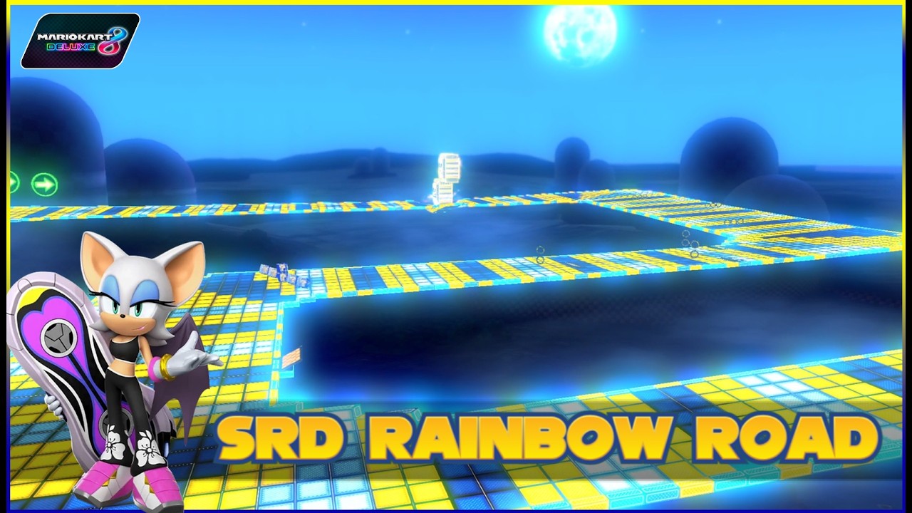 Mario Kart 8 Deluxe Custom Retexture SRD Rainbow Road with Rouge the ...