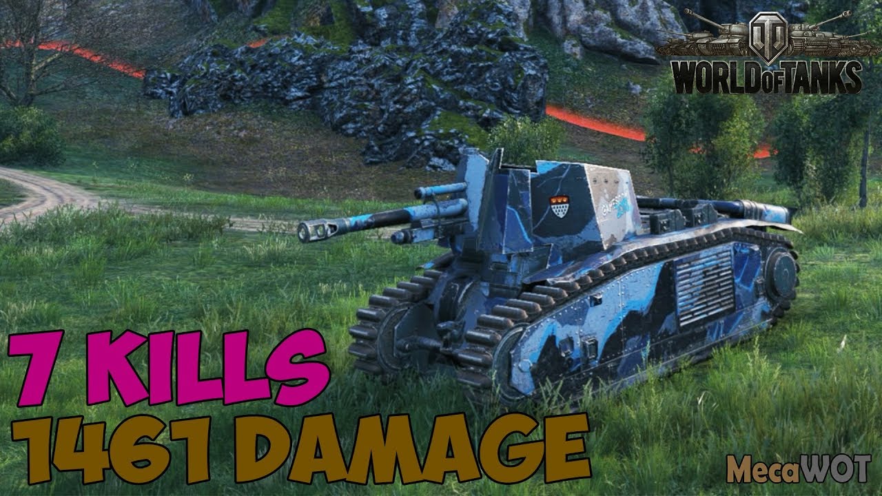 World of Tanks | 105 leFH18B2 | 7 KILLS | 1461 Damage - Replay Gameplay ...