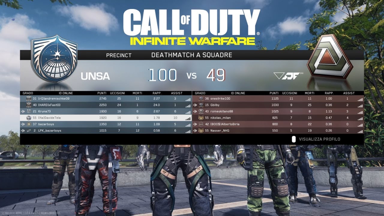 Call of Duty:Infinite Warfare:Unsa-S D F 100-49 - YouTube