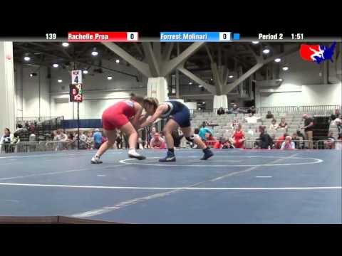 Rachelle Proa vs. Forrest Molinari at 2013 West Jr. Freestyle Regional ...