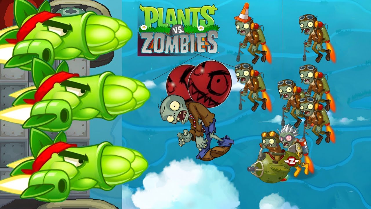 Plants vs Zombies Sky Wars edition & Airplane plant vs Flying Zombies ...