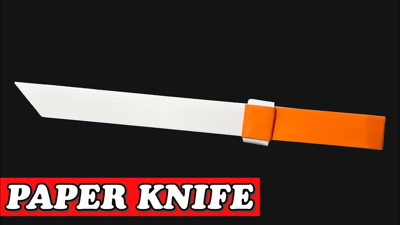 How to Make a Paper Knife Without Glue and Scissors | Paper Weapons ...
