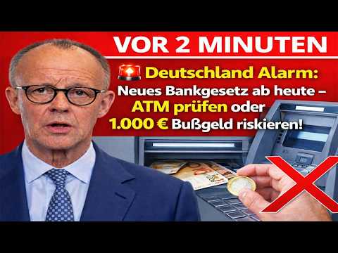 🚨 Deutschland Alarm: Neues Bankgesetz ab heute – ATM prüfen oder 1.000 € Bußgeld riskieren!