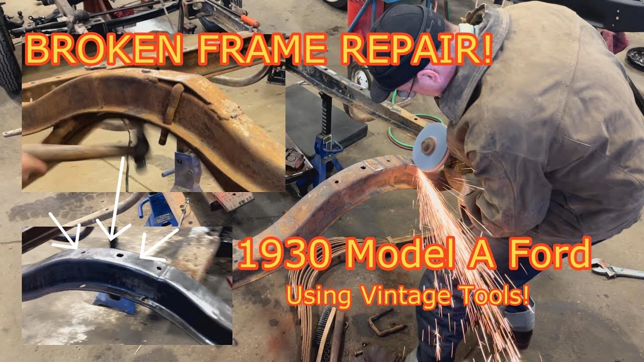 Repairing an Old Repair! Fixing a Broken Rear Crossmember on a Model A ...