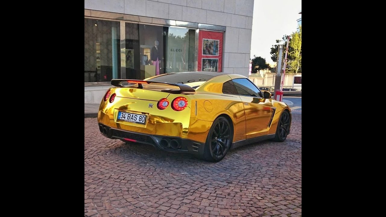 Gold GTR R35 - YouTube