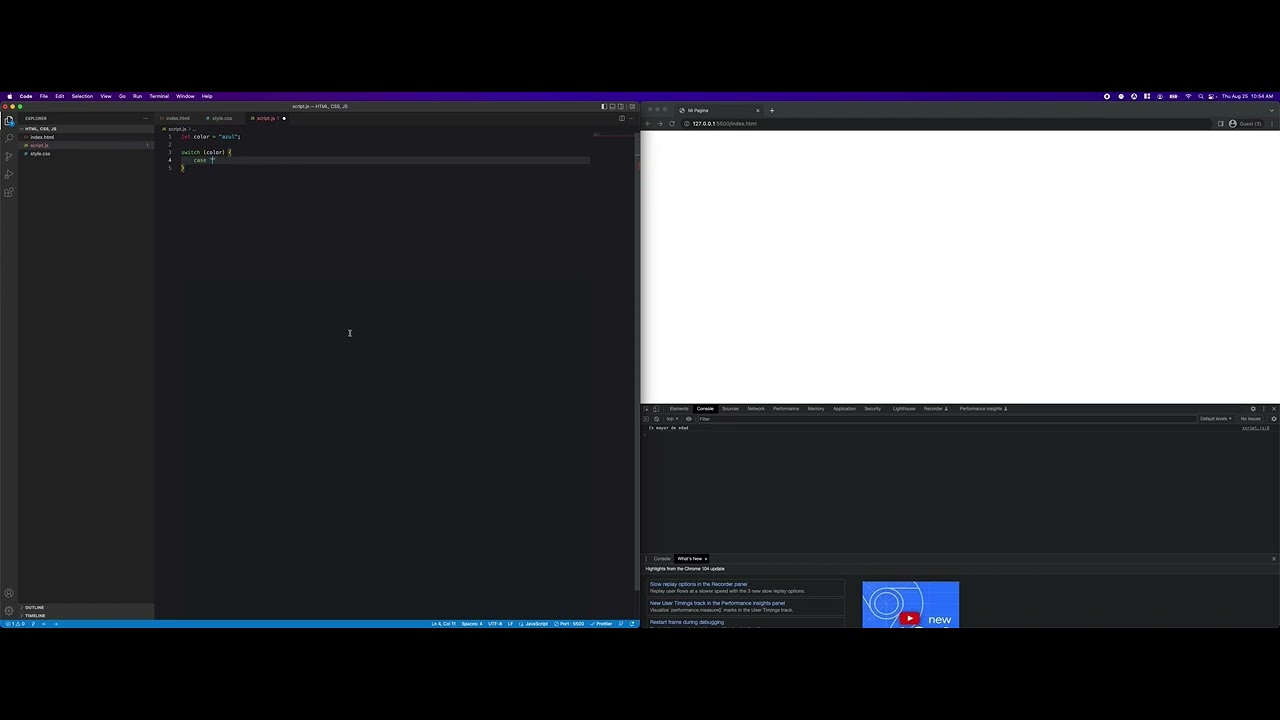 JavaScript - Estructuras de Control 1 - YouTube
