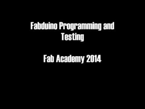 programming fabduino - YouTube