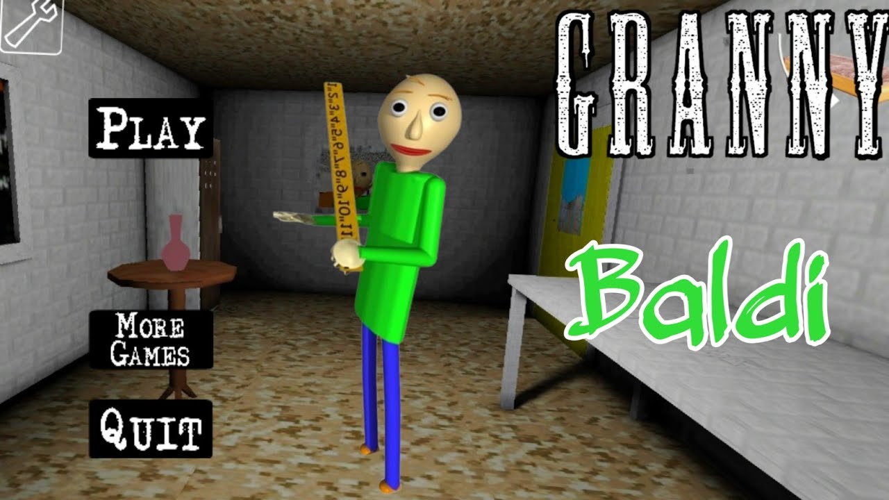 Granny v1.8 : Baldi Mod Normal Door Escape Full Gameplay - YouTube