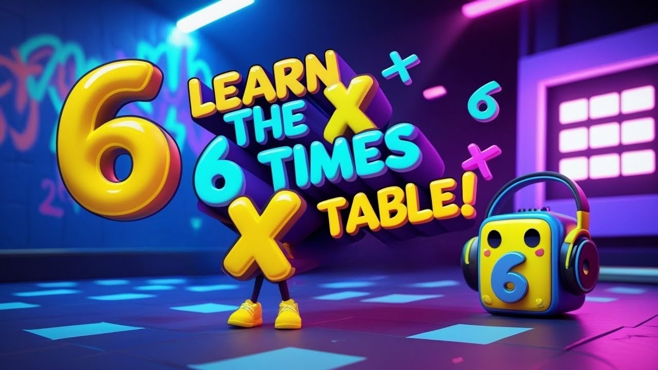 The FASTEST Way to Learn the 6 Times Table with Fun Songs - YouTube