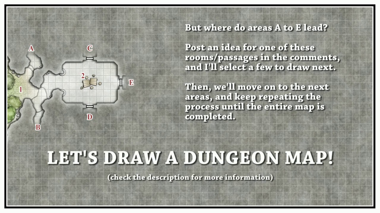 Let's Draw a Dungeon Map: Map 1 / Part 1 - YouTube