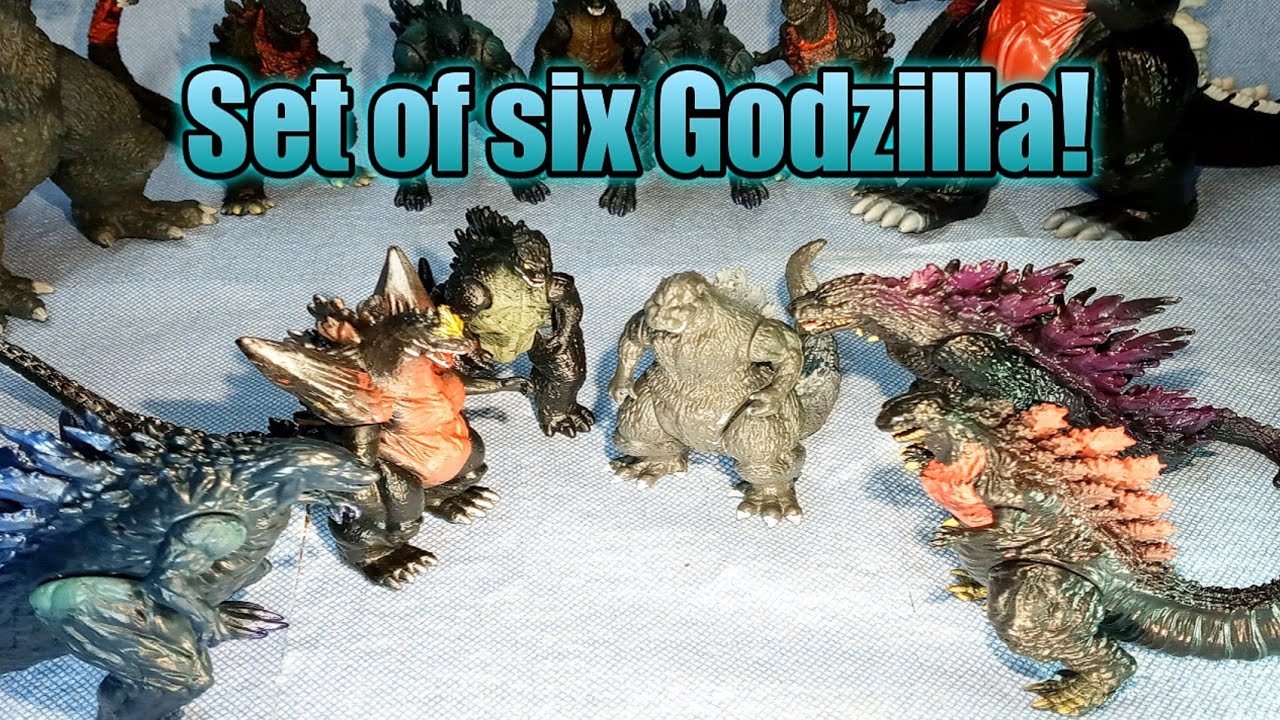 Set of six Godzilla bootlegs! Godzilla review! - YouTube