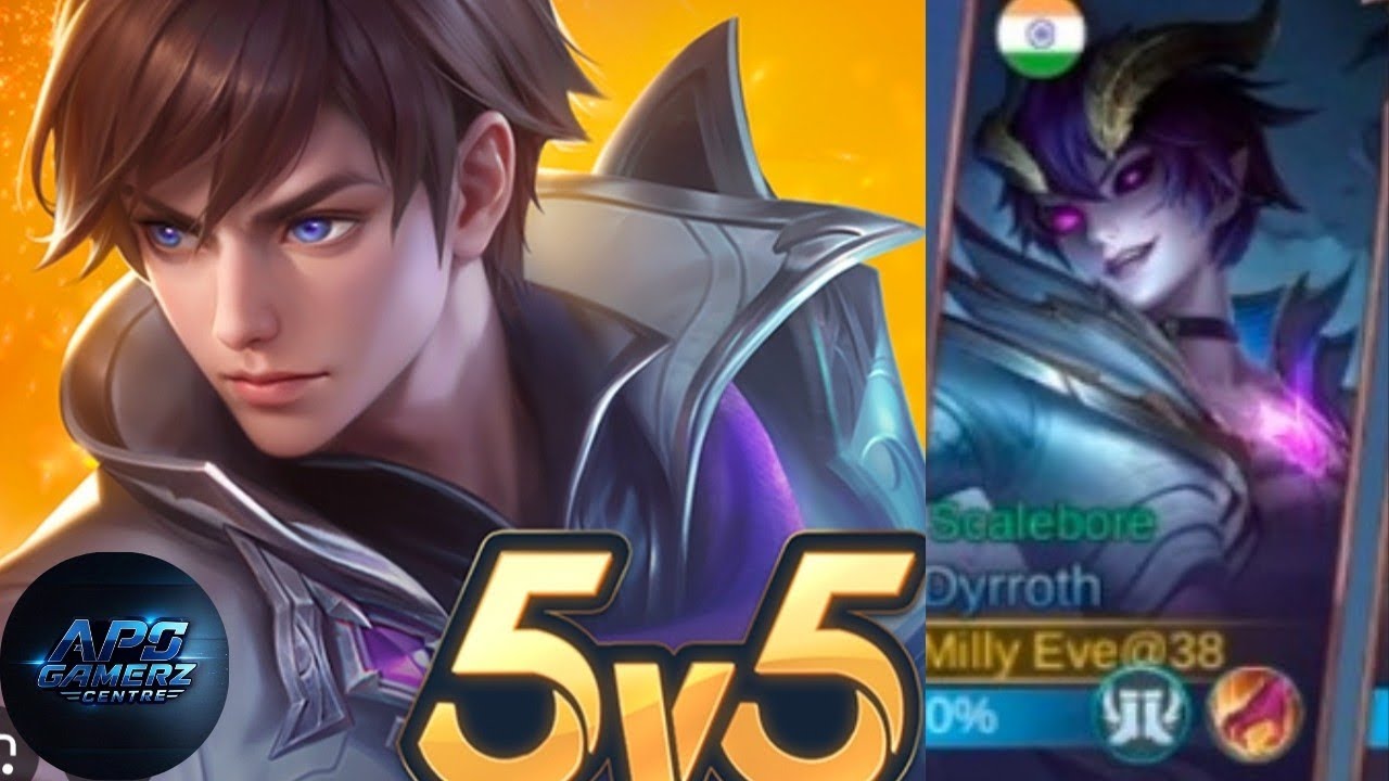 Moba legend 5v5 | 1st gameplay with Dyrroth 'scalebore' best in charge ...