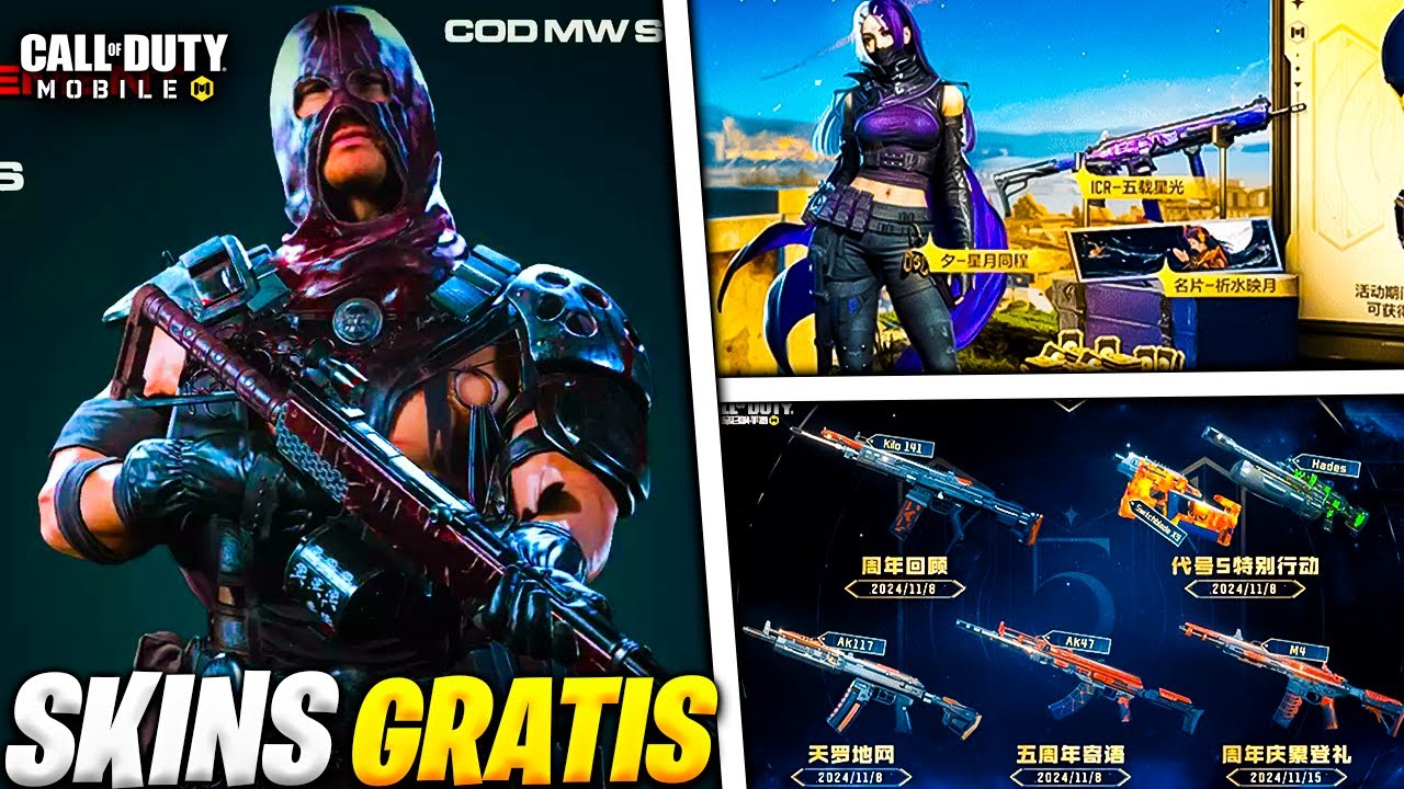 PERSONAJES y SKINS GRATIS por el ANIVERSARIO de COD MOBILE | TEMPORADA ...