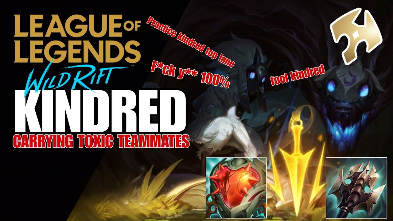 WILD RIFT: ( SEASON 12 ) KINDRED TANK BUILD AS A TOP LANE SOLO HARD ...