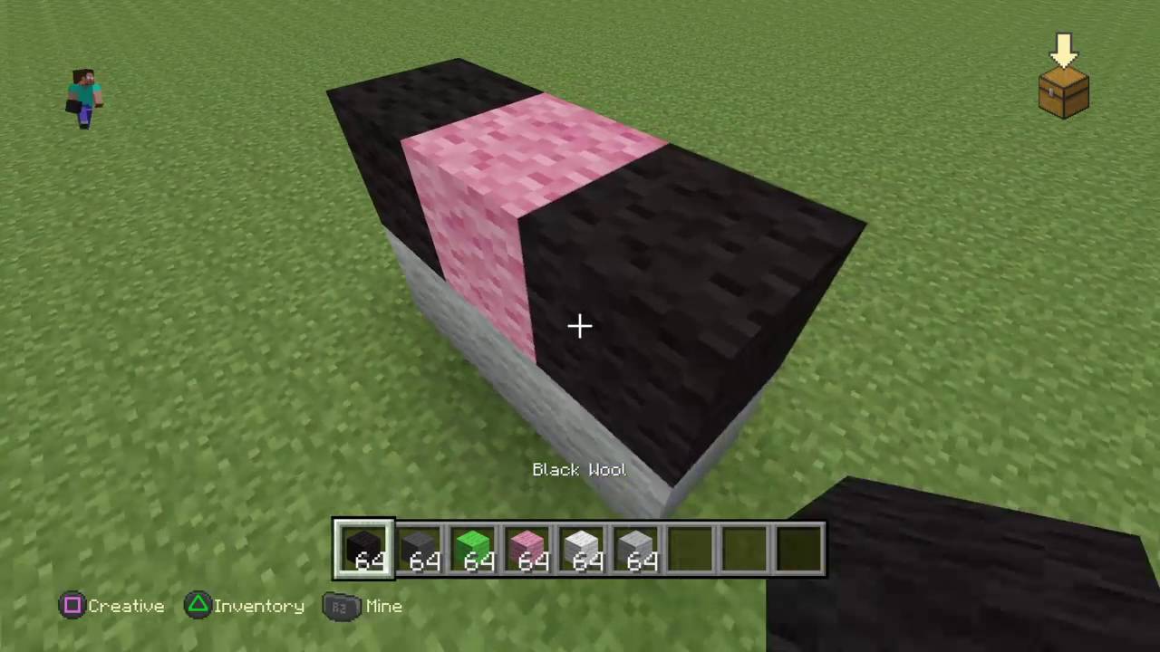 Minecraft how to build a Cats head - YouTube