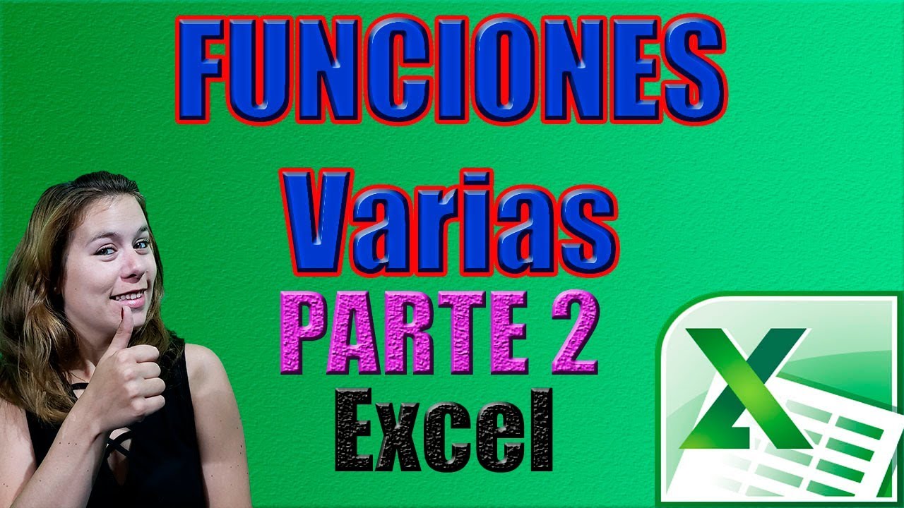Curso EXCEL desde CERO | Capitulo 6 | FUNCIONES BÁSICAS Parte 2 - YouTube