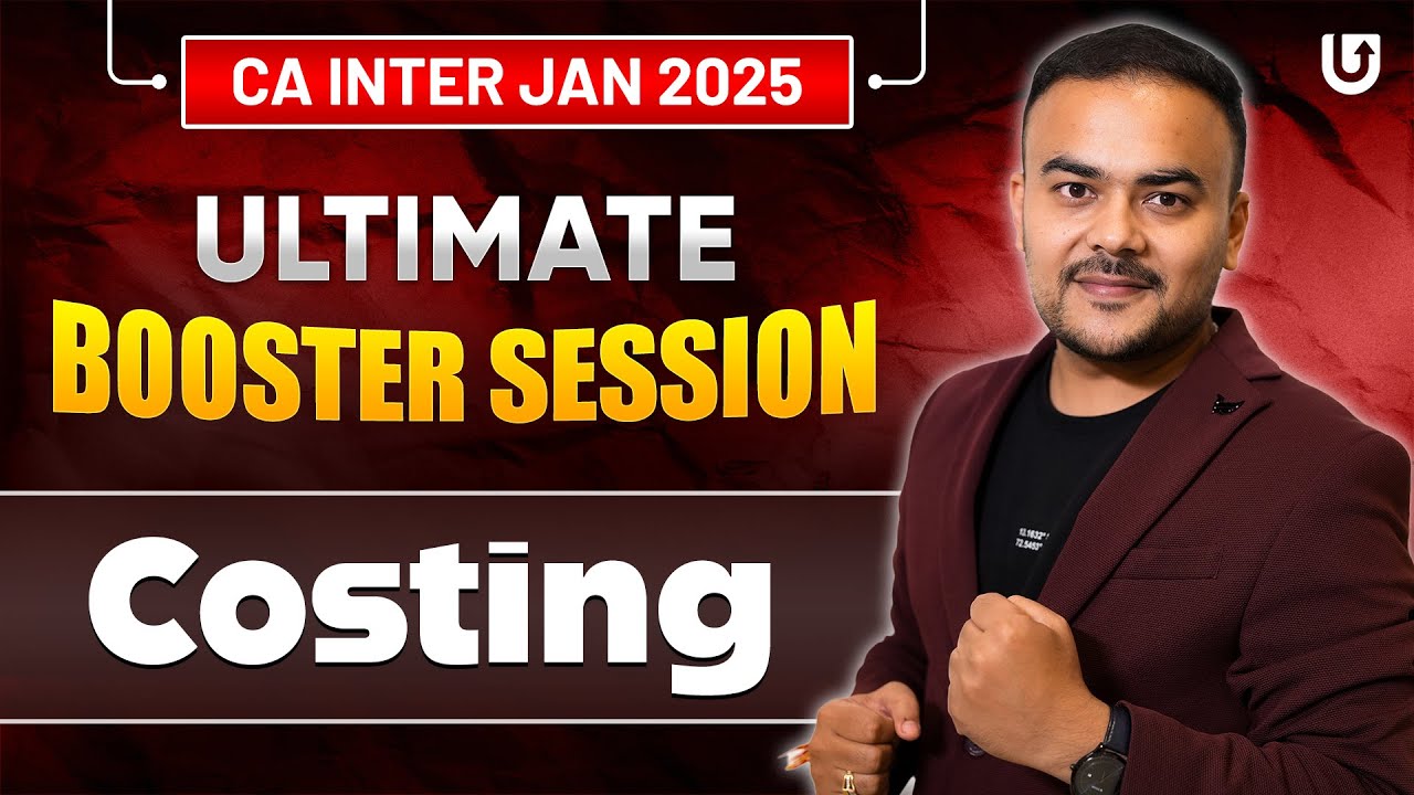 CA Inter COSTING | Ultimate Booster Session | CA Inter Jan 2025 | CA Pranav Popat #cainter - YouTube
