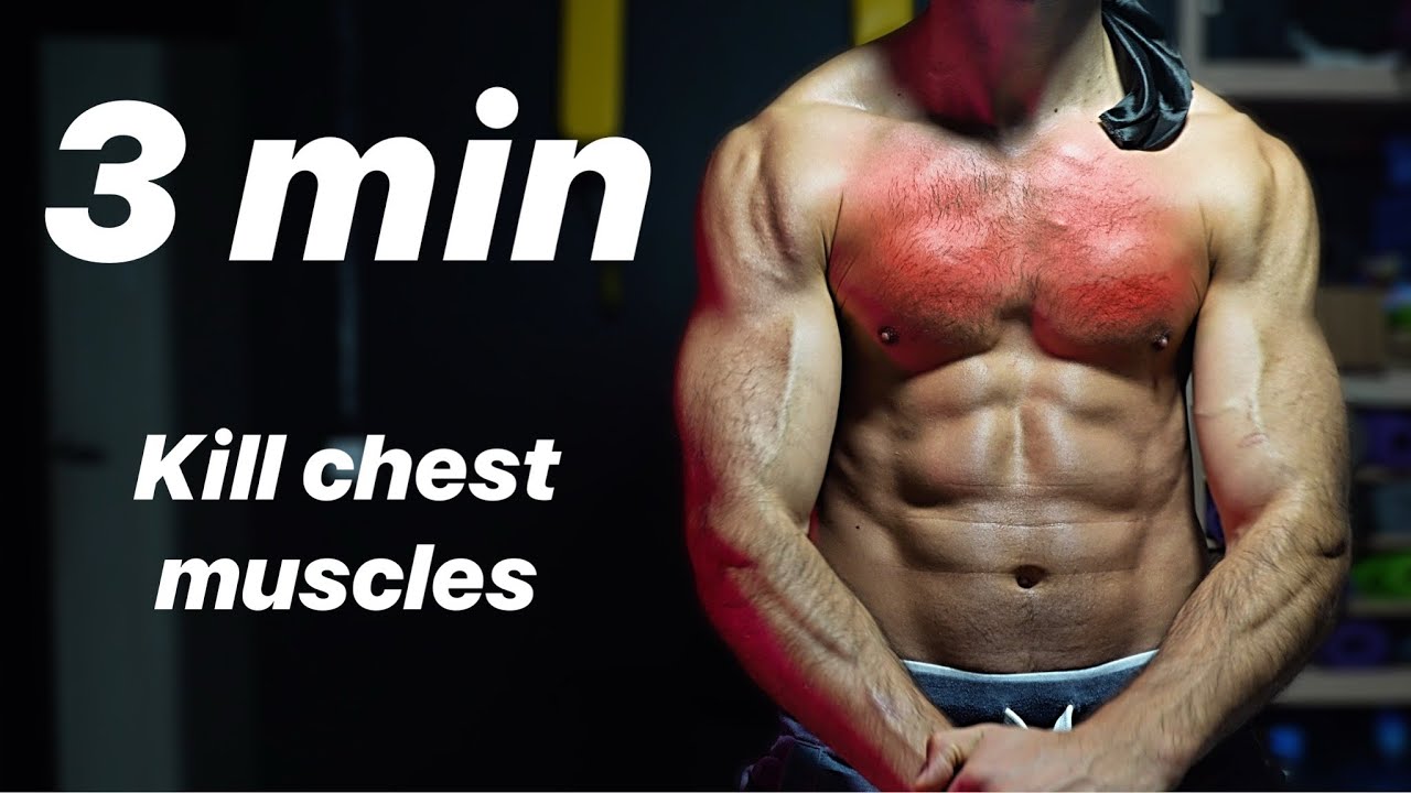 4 Simple Exercises that will kill your chest muscles. For Beginners ...