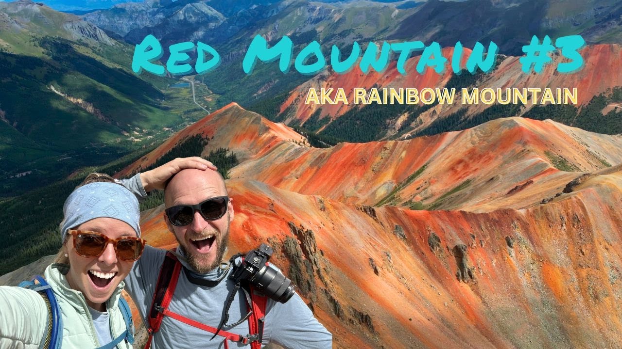 Red Mountain #3 (aka Rainbow Mountain) Along The Million Dollar Highway ...