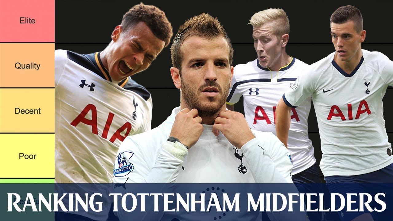 RANKING THE LAST 20 TOTTENHAM CENTRAL MIDFIELDERS! - YouTube