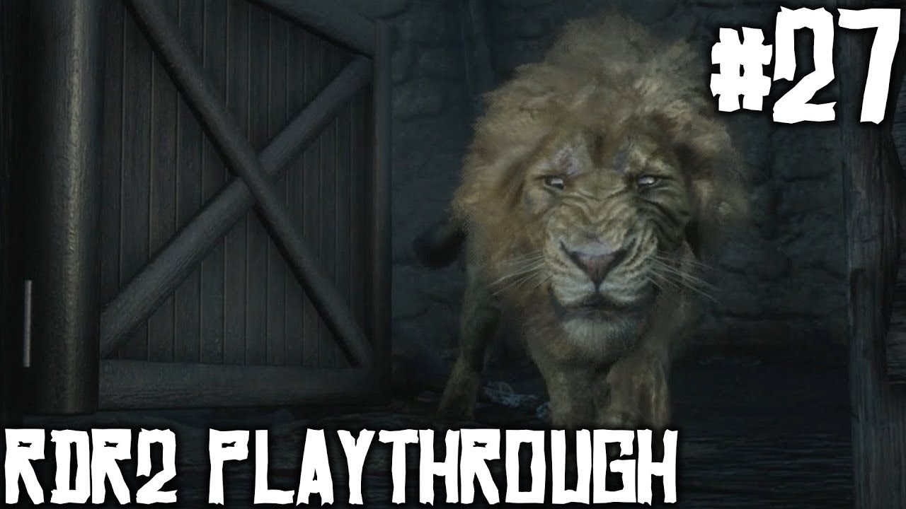 Red Dead Redemption 2 Playthrough #27 | Wait... an Actual Lion? - YouTube