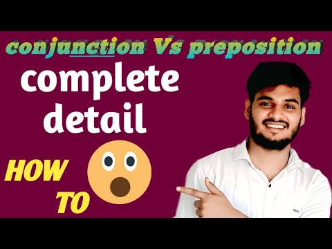 "Conjunction vs Preposition | Difference between both of them#english # ...