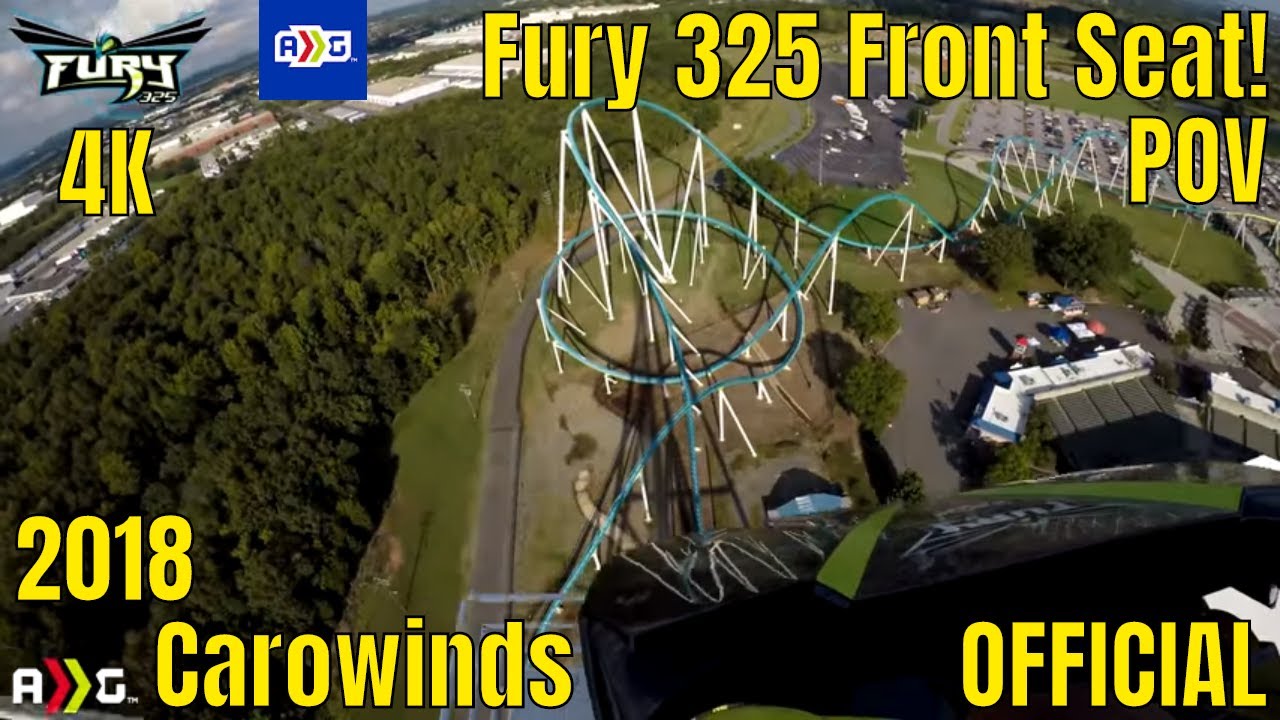 Fury 325 In 4K | Front Seat | POV | Carowinds | - YouTube