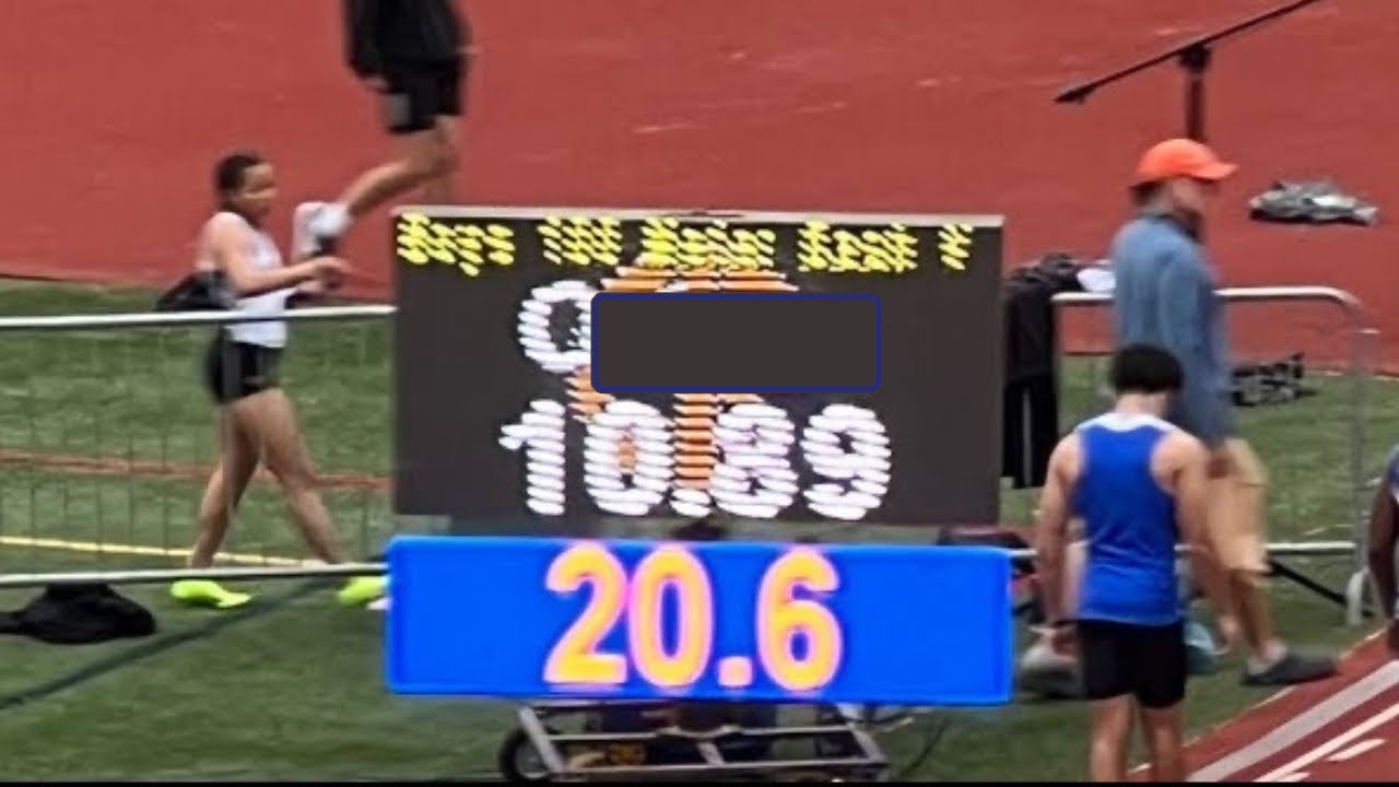 Brandon 100m 10.89, lane 5 3/16/23 - YouTube