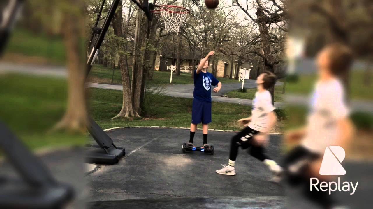 Basketball and hoverboard - YouTube