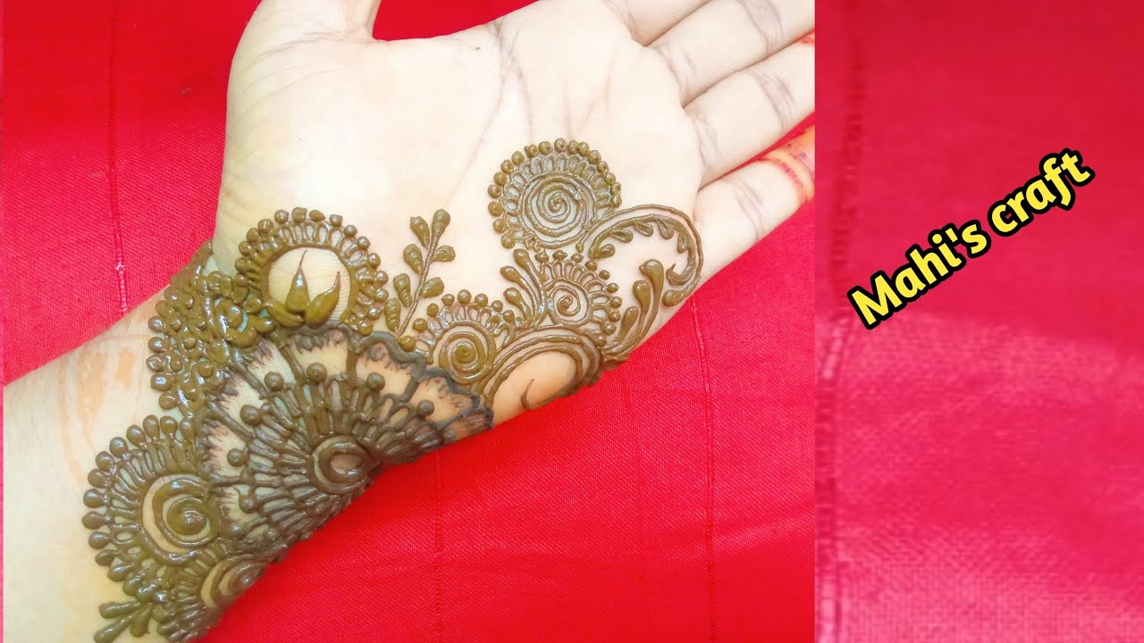 new unique mehndi design by Mahi's craft ||mehndi design || - YouTube